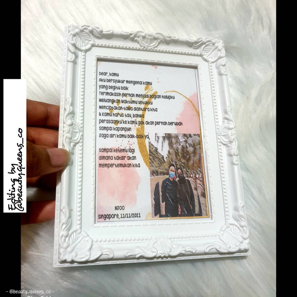 A5 White Ceramic Frame – Beauty Queens And Co